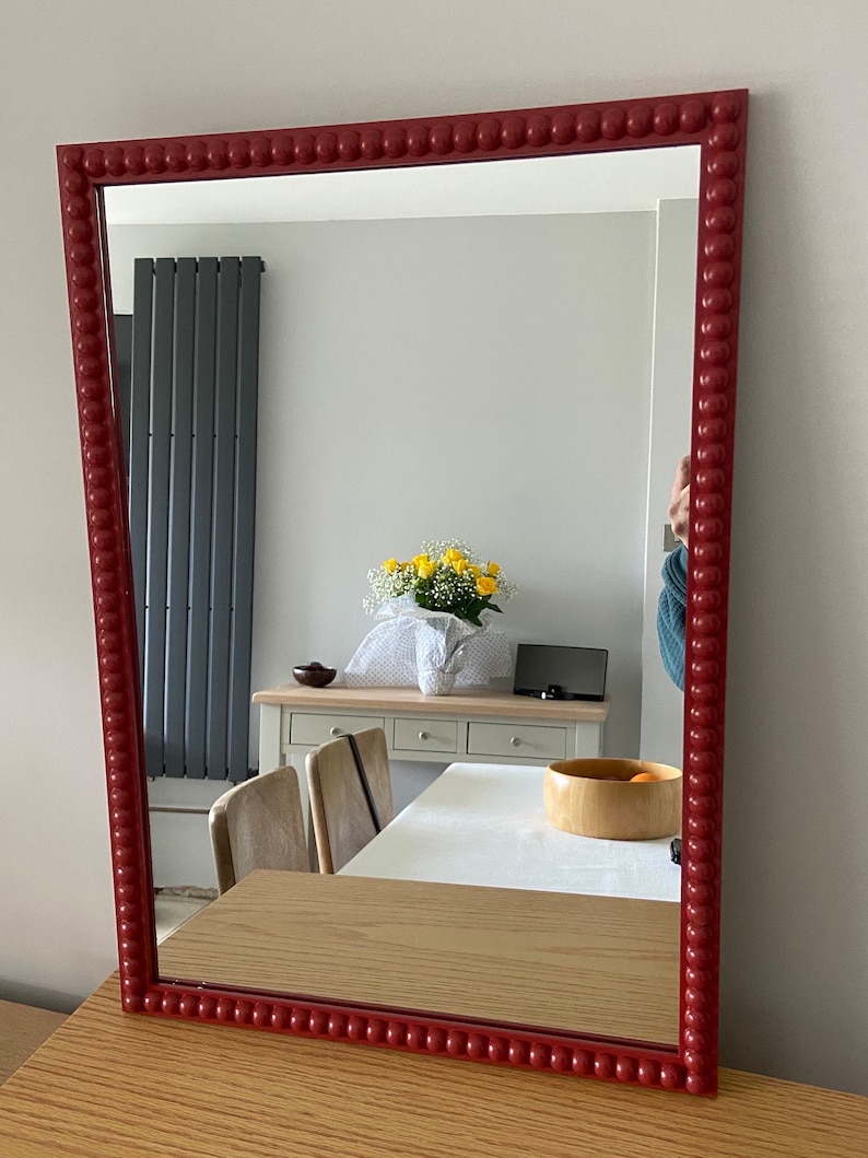 Beautiful Solid Wood Farrow and Ball Bobbin Bobby Mirror Any Colour Any ...