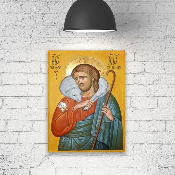 Christ Good Shepherd Icon - Etsy