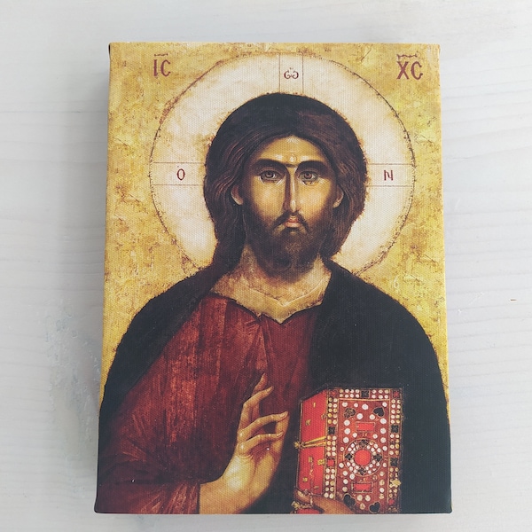 Orthodox Icon of Jesus Print - Etsy