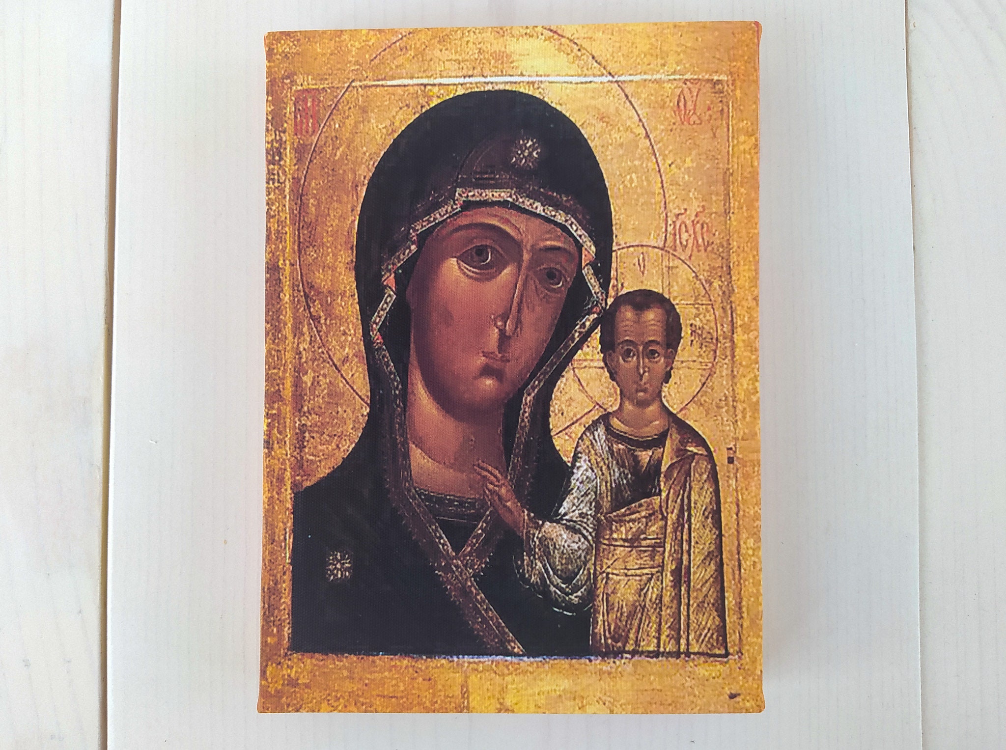 Orthodox Russian Icon Our Lady of Kazan Virgin Mary Icon - Etsy UK