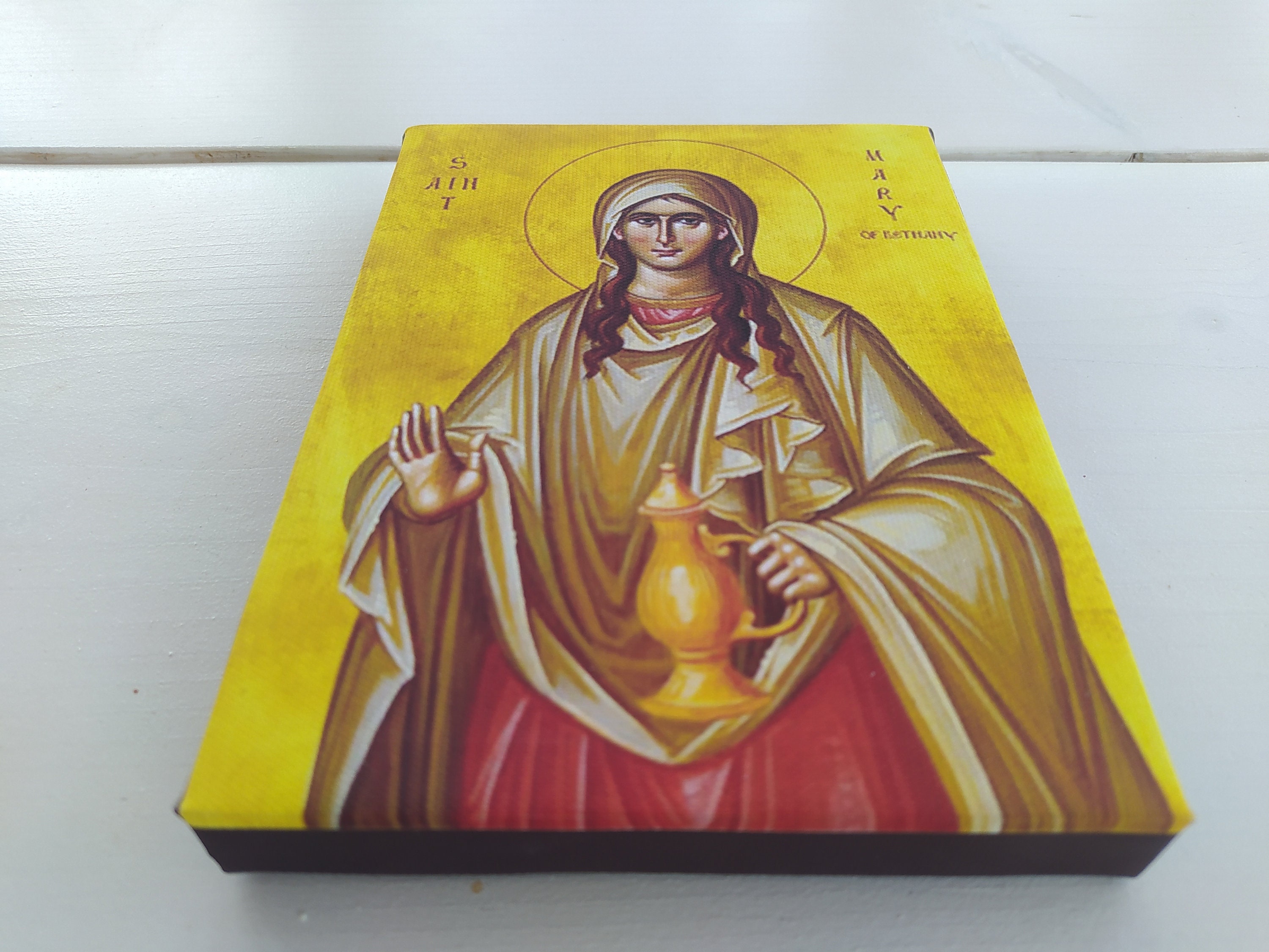 Saint Mary Magdalene Greek Orthodox Icon Gallery Wrapped | Etsy