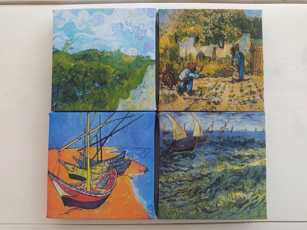 Set of 4 Vincent Willem Van Gogh Small Canvas Prints at the Price of 3 ...