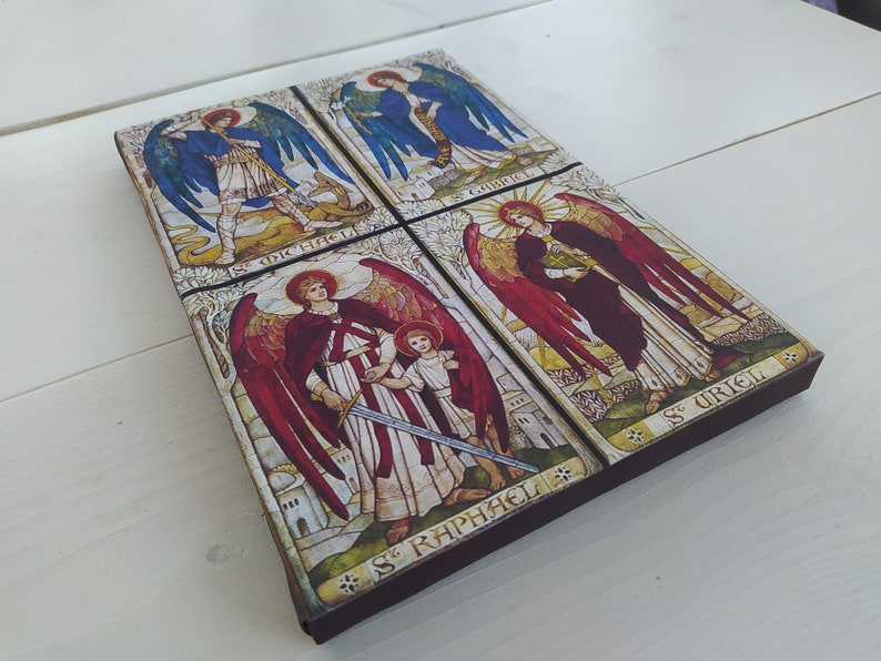 The Four Archangels Uriel, Gabriel, Raphael, and Michael Catholic ...