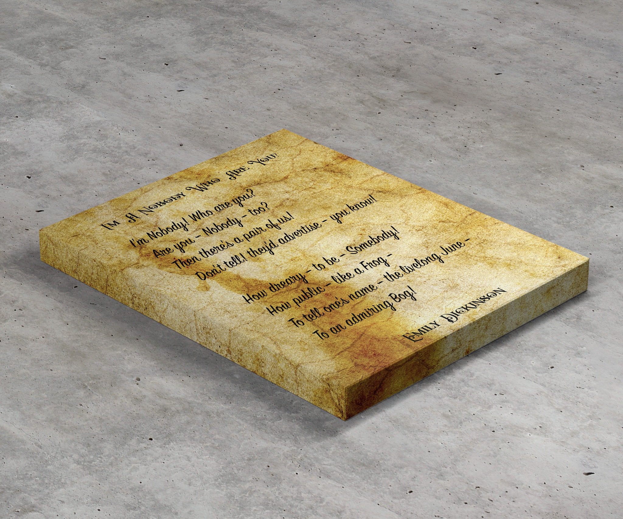 I'm A Nobody Who Are You Poem by Emily Dickinson Poetry | Etsy UK