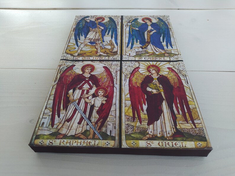 The Four Archangels Uriel, Gabriel, Raphael, and Michael Catholic ...