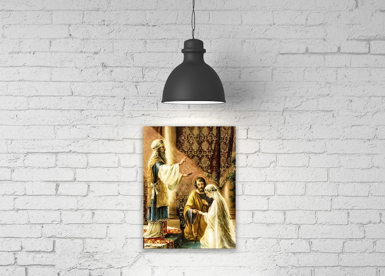Wedding of Joseph and Mary Wedding Gift, Anniversary Gift Based on a ...