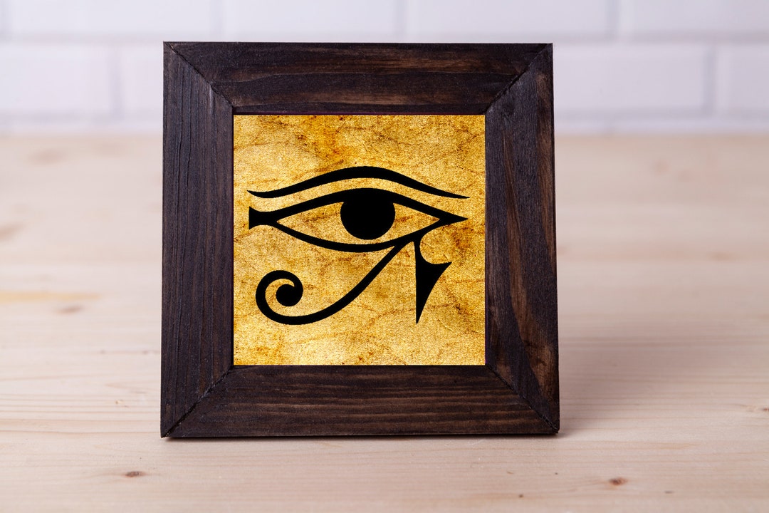 The Eye of Ra Protection Ancient Talisman Mini Canvas 4"x4" (10cm X ...