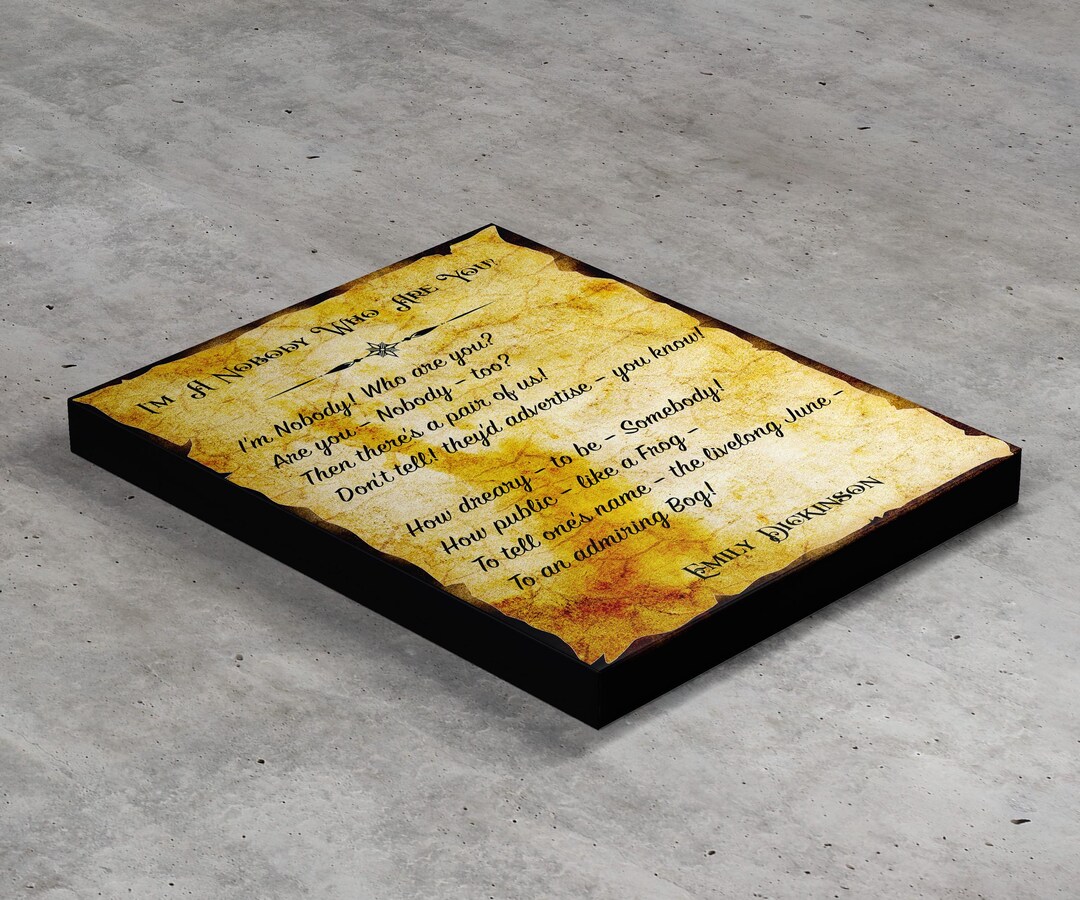 I'm A Nobody Who Are You? Poem by Emily Dickinson Poetry Quote Poetry ...