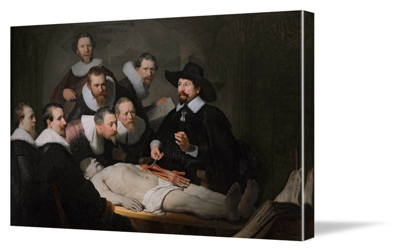 The Anatomy Lesson of Dr. Nicolaes Tulp by Rembrandt Gallery | Etsy