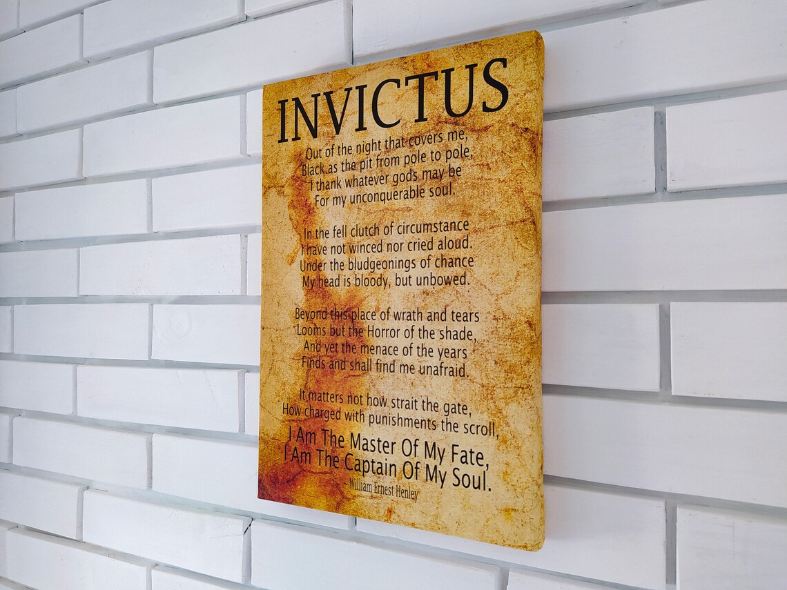 Invictus Poem by William Ernest Henley Captain of My Soul Master of My ...