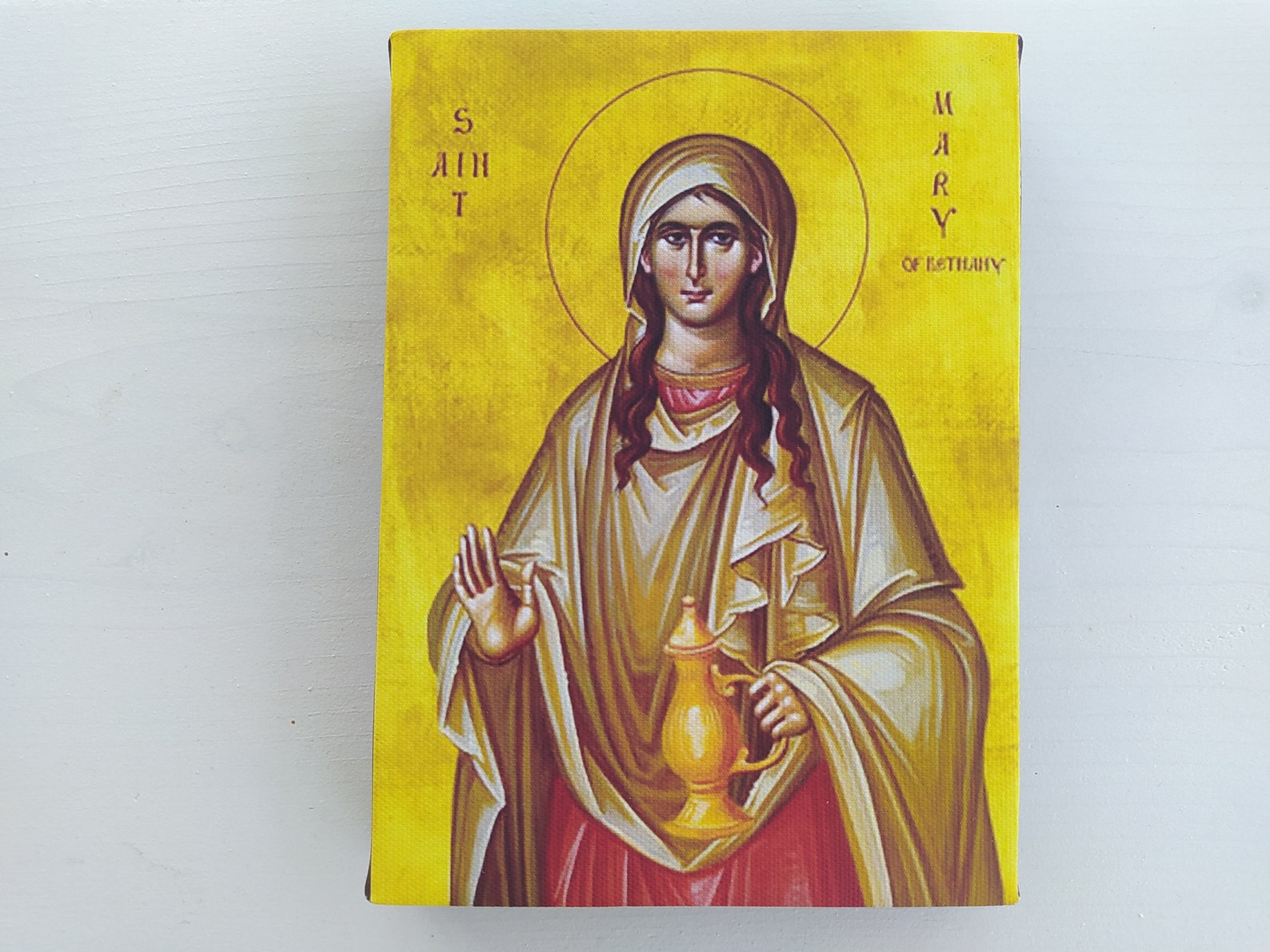 Saint Mary Magdalene Greek Orthodox Icon Gallery Wrapped - Etsy