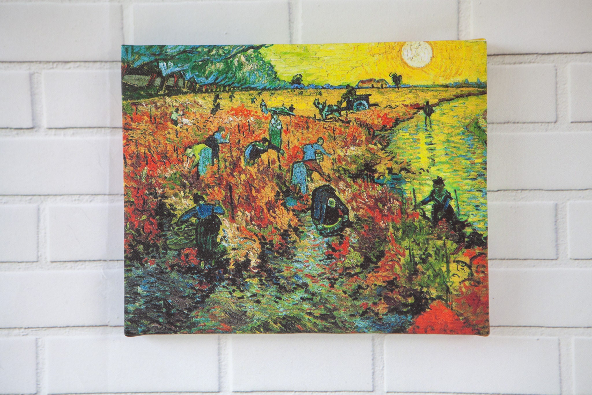 Vincent Van Gogh Red Vineyards at Arles 1888 Gallery Wrapped - Etsy