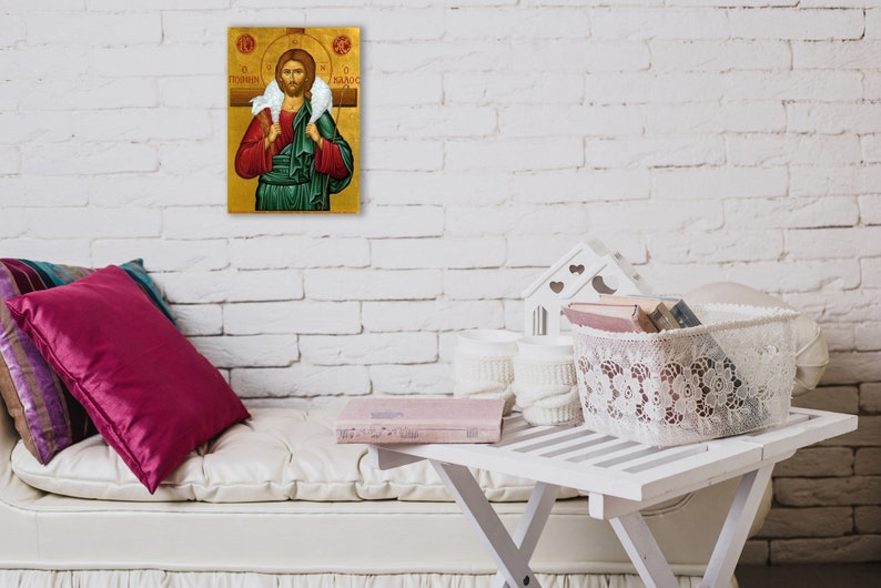 Jesus Christ the Good Shepherd Greek Byzantine Orthodox - Etsy Australia