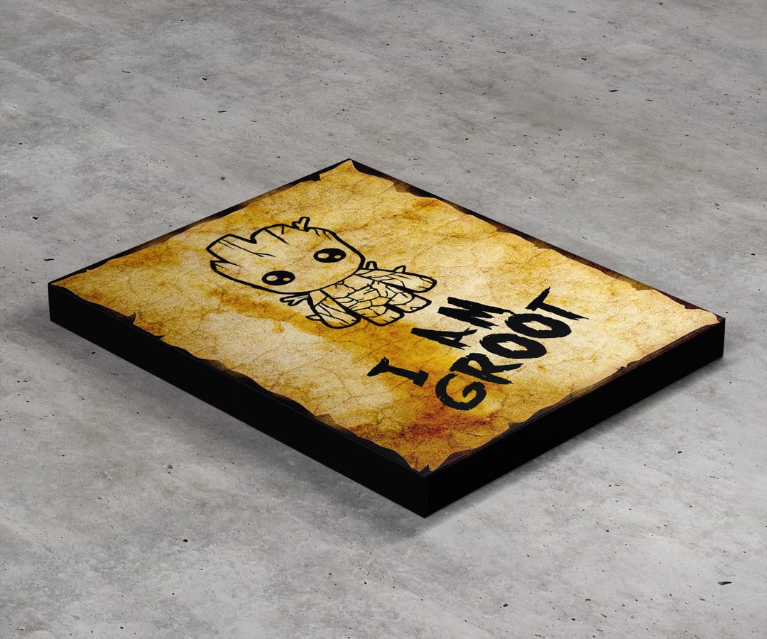 I Am Groot Guardians of the Galaxy, Baby Groot Nursery Wall Decor ...