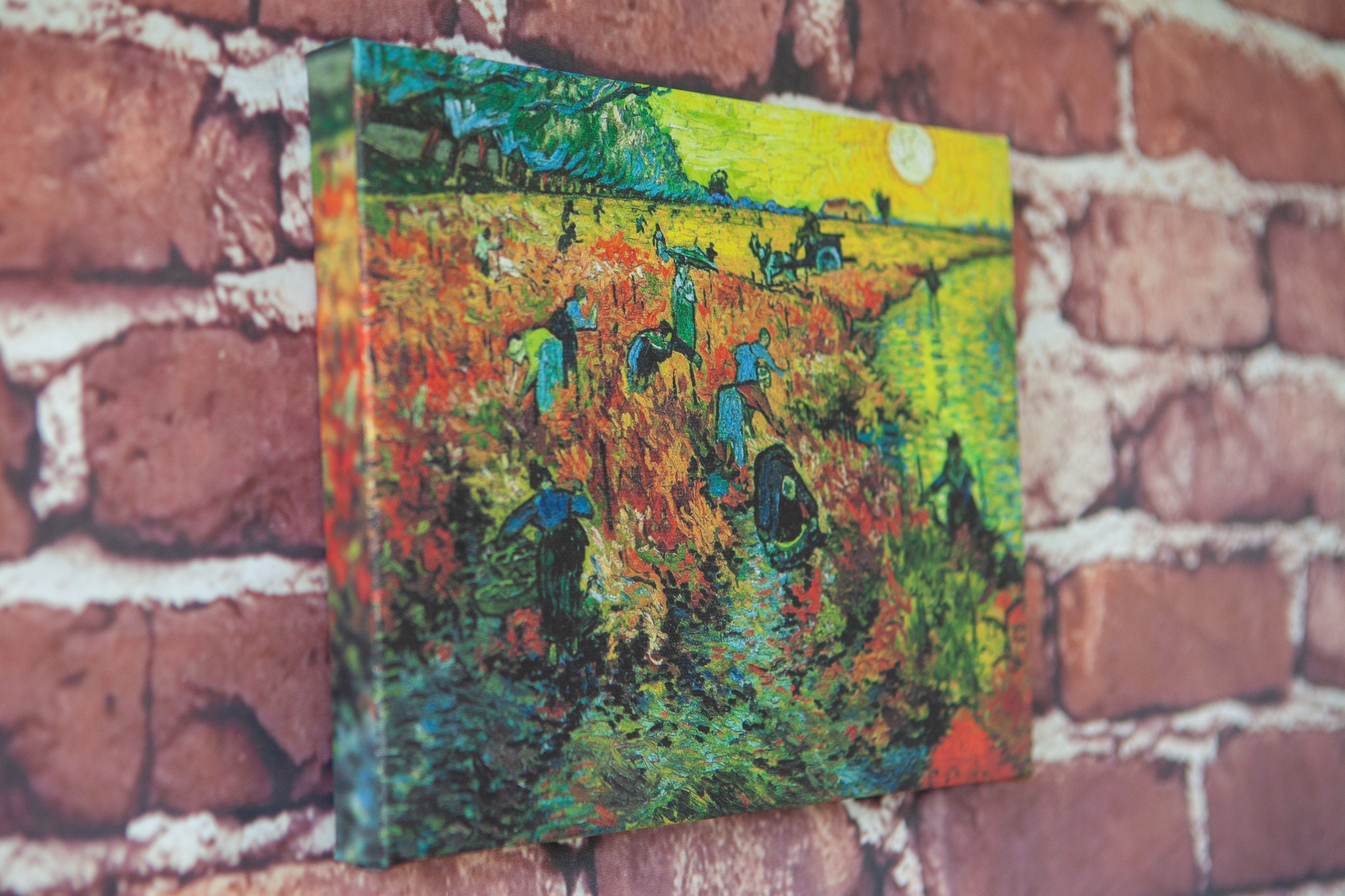 Vincent Van Gogh Red Vineyards at Arles 1888 Gallery Wrapped - Etsy