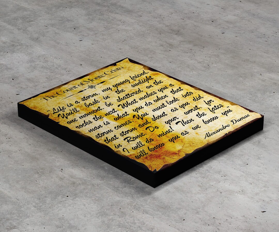 The Count of Monte Cristo Quote Life is a Storm Quote by Alexandre ...