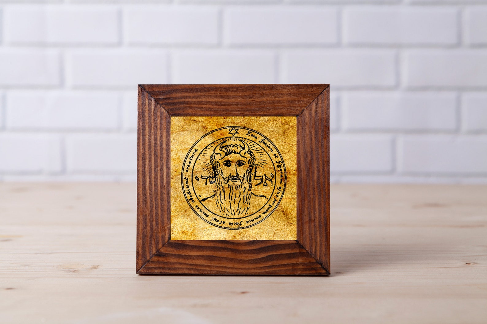 The Key of Solomon Seal - the First Pentacle of the Sun, Sigil Mini ...