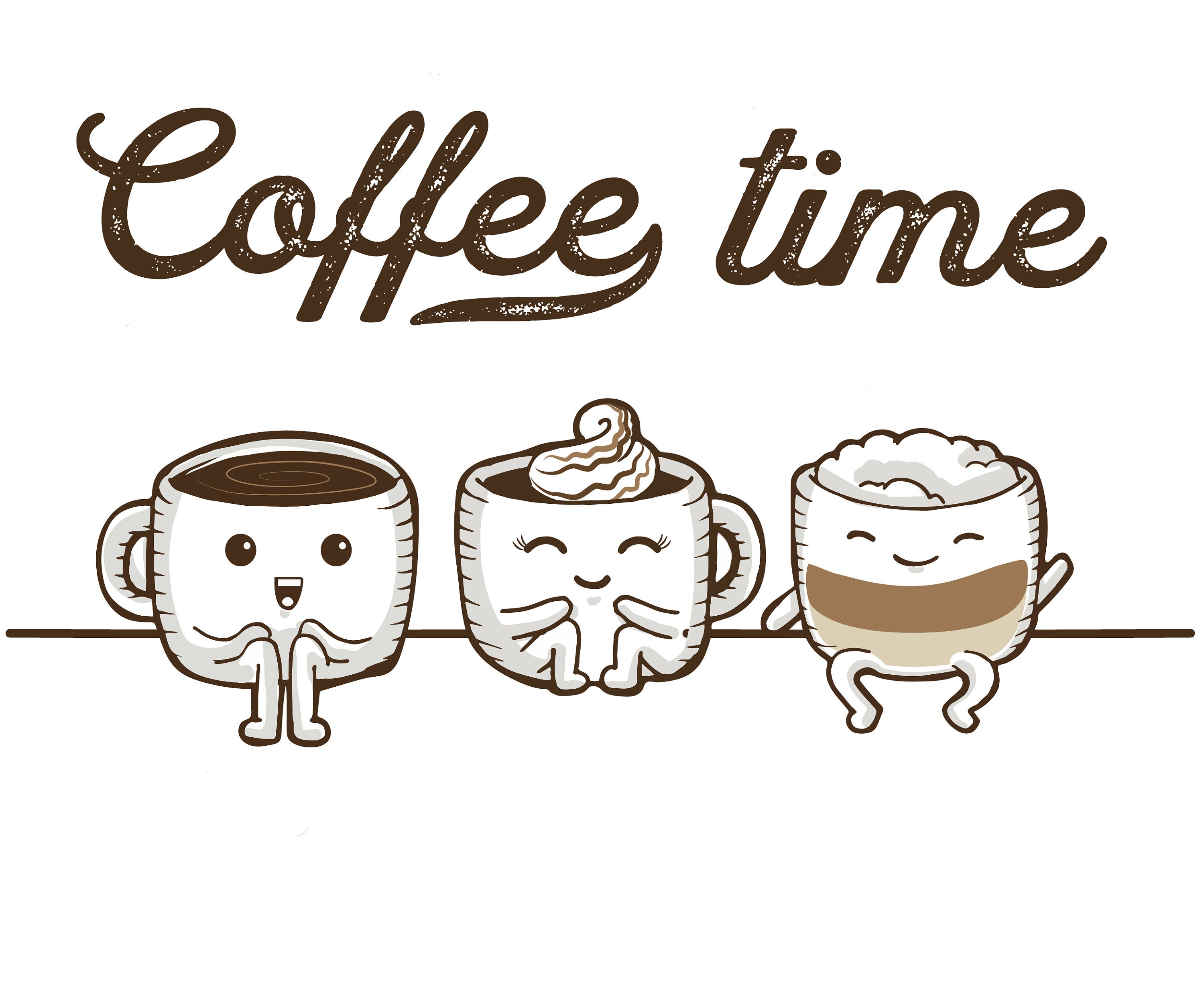Coffee Time Sticker Office Wall Decal Coffee Wall Sticker - Etsy Canada
