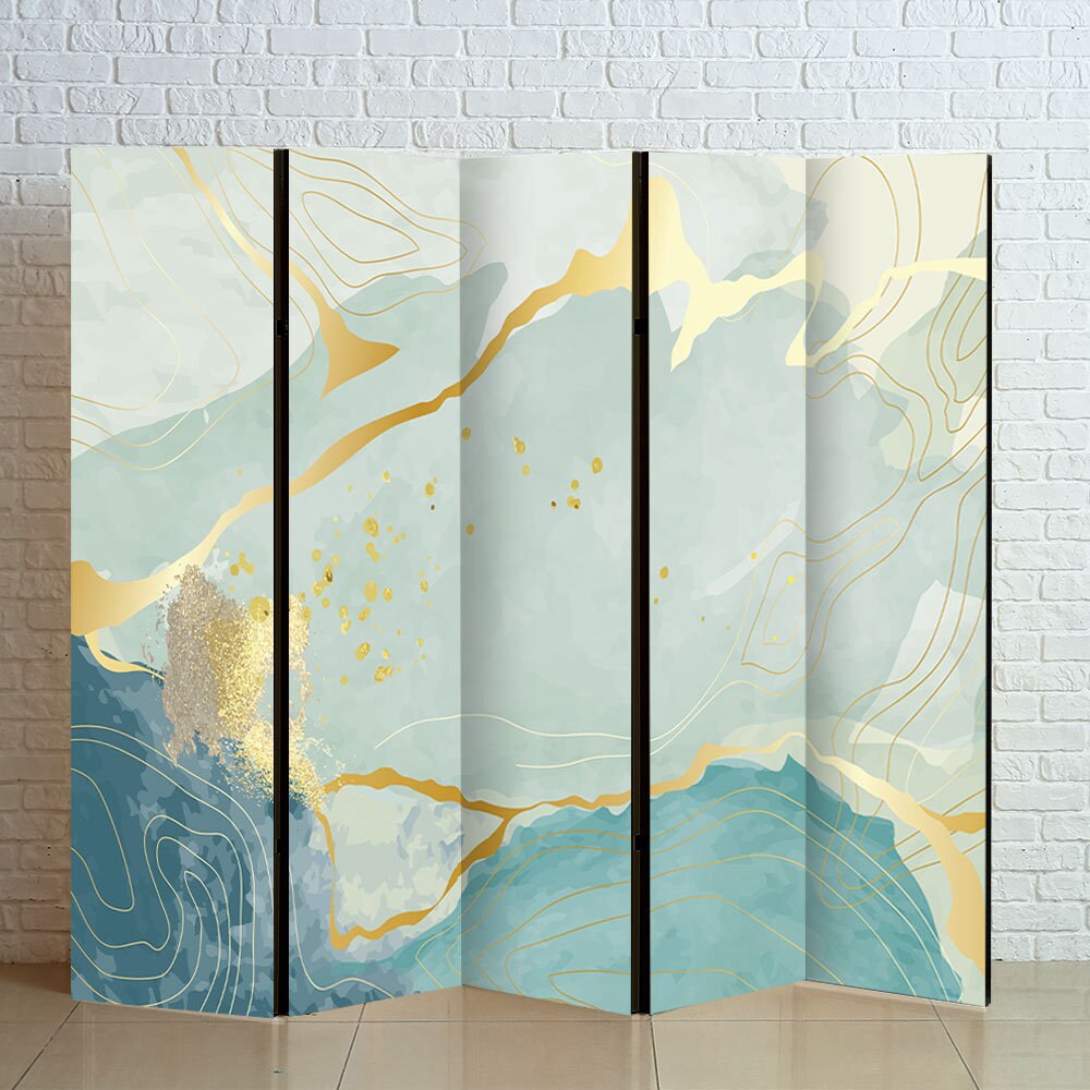 Abstract Mosaic Room Divider, Folding Screen, Room Divider - 3 and 5 ...