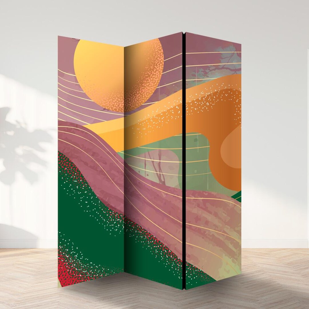 An Invitation to Calm Room Divider, Folding Screen, Room Divider - 3 ...