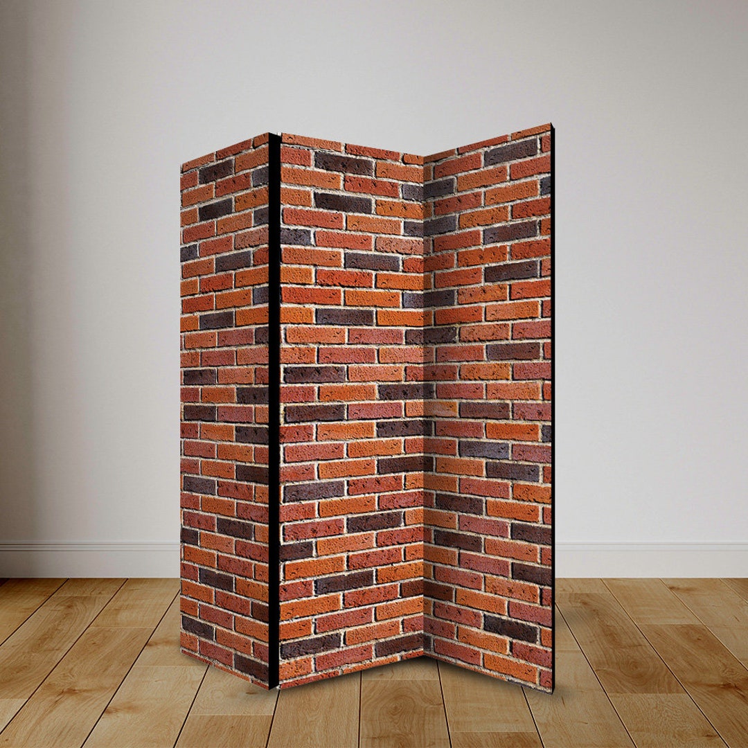 Brick Mosaic Room Divider, Folding Screen, Room Divider - 3 and 5 ...