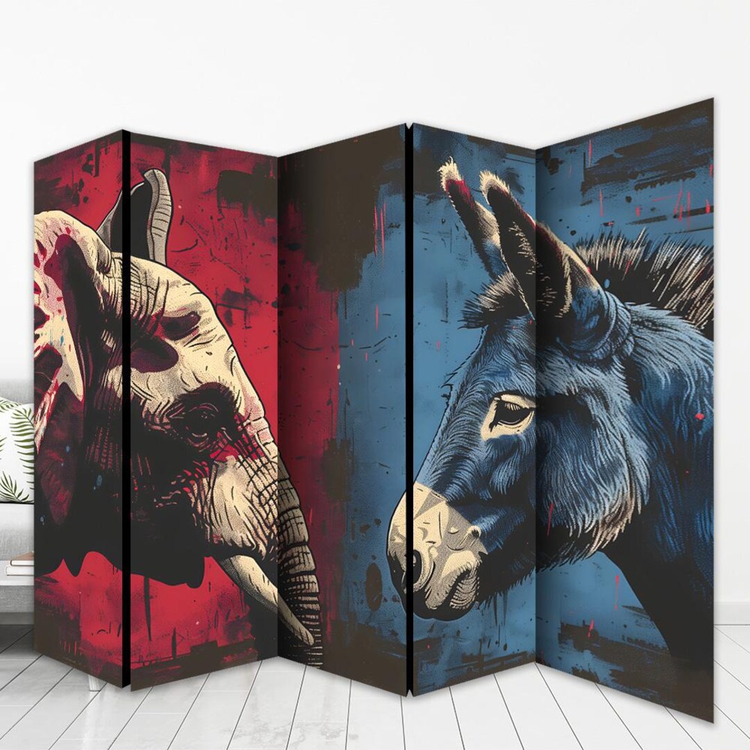 Election Room Divider Votes, Folding Screen, Election Design 3 and 5 ...