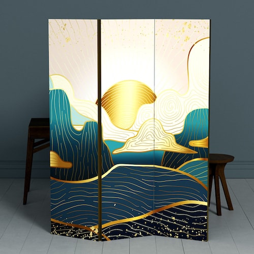 Abstract Mosaic Room Divider Folding Screen Room Divider 3 - Etsy