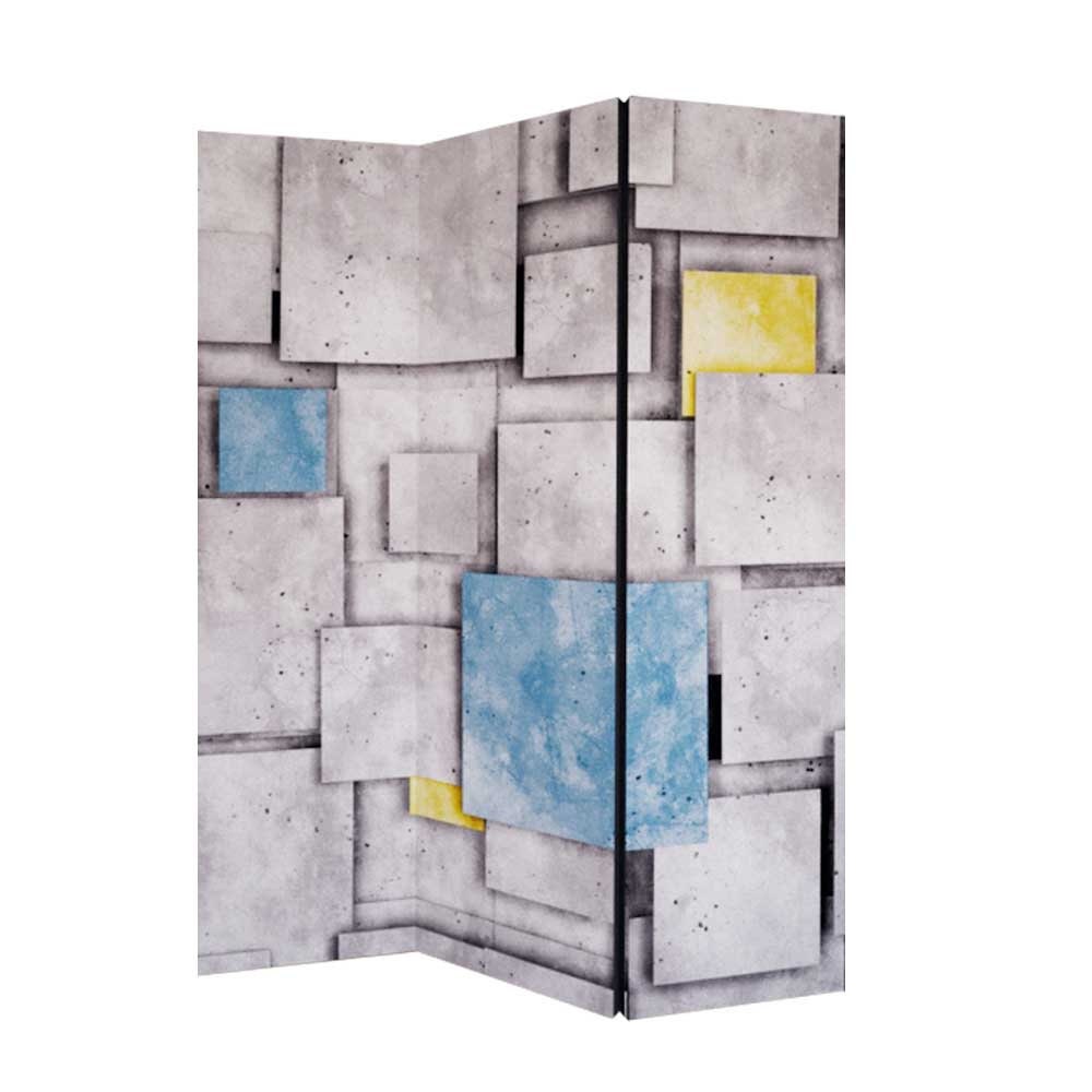 Grey Square Room Divider Folding Screen Room Divider 3 and - Etsy