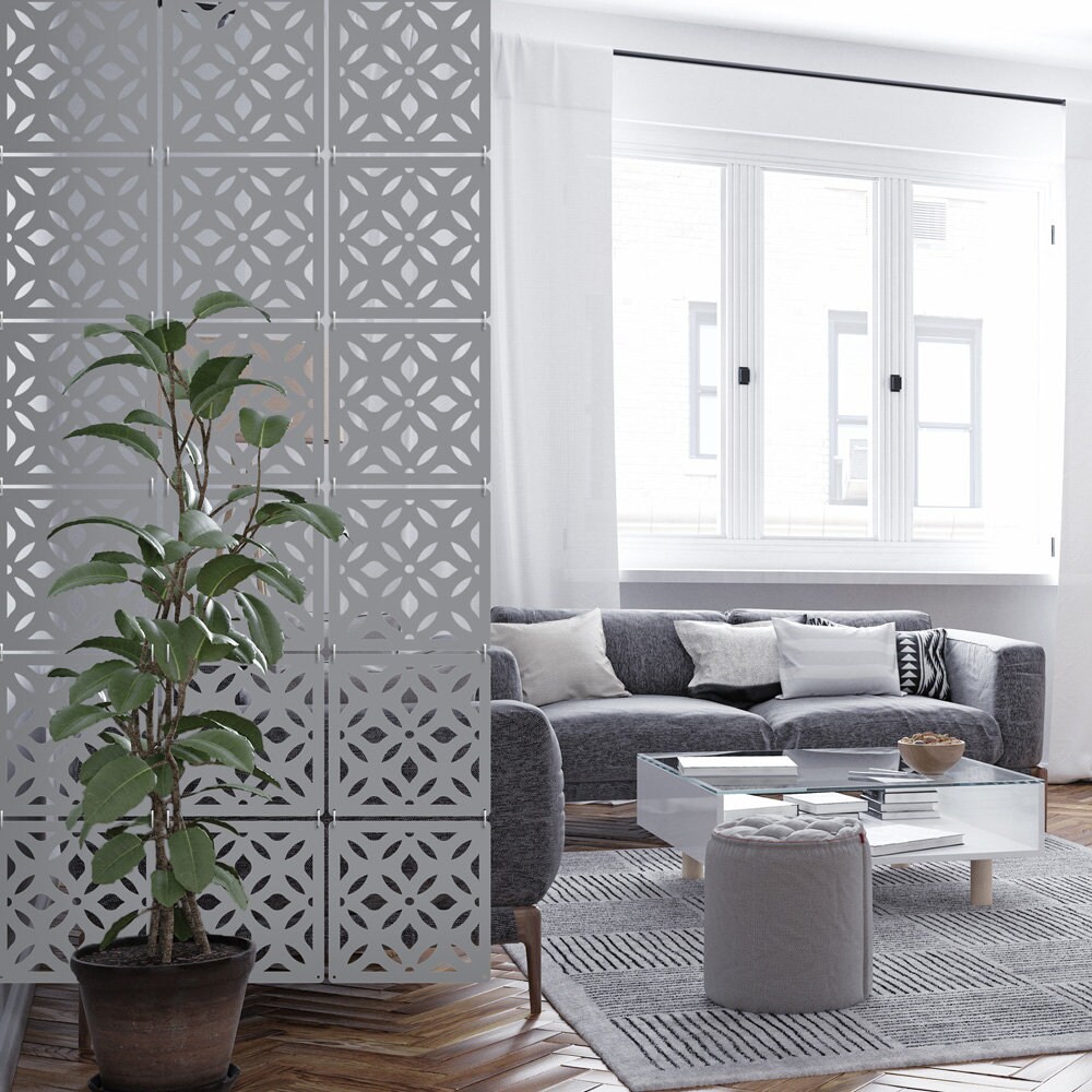 Mosaic Interior Room Partition Hanging Wall Panels White | Etsy