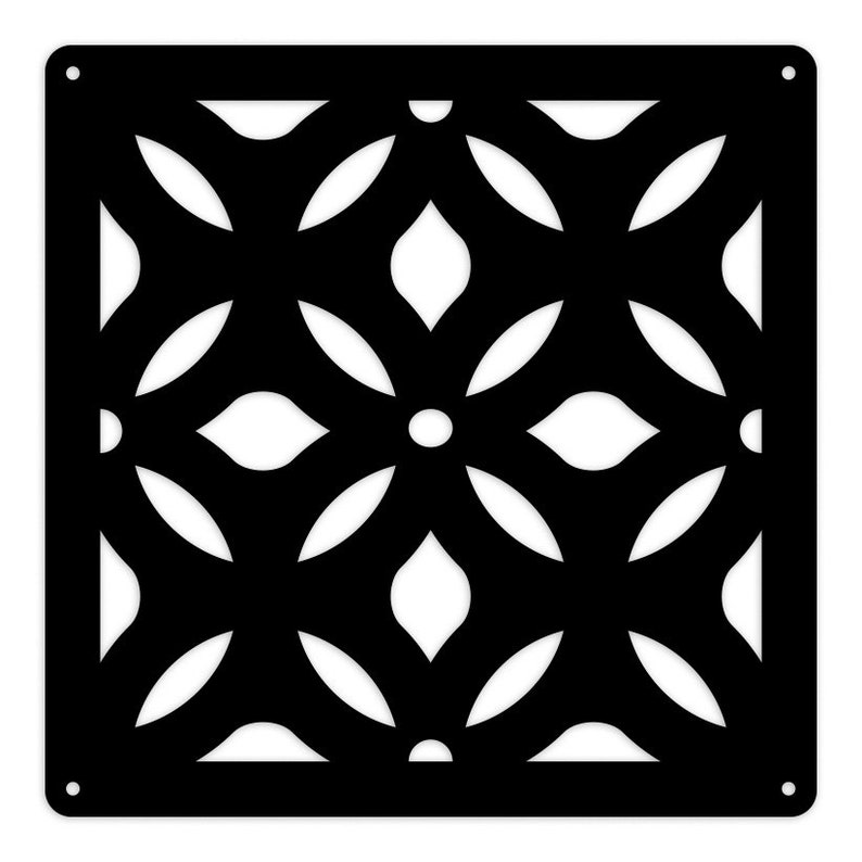 Mosaic Interior Room Partition - Hanging Wall Panels - White Black and ...