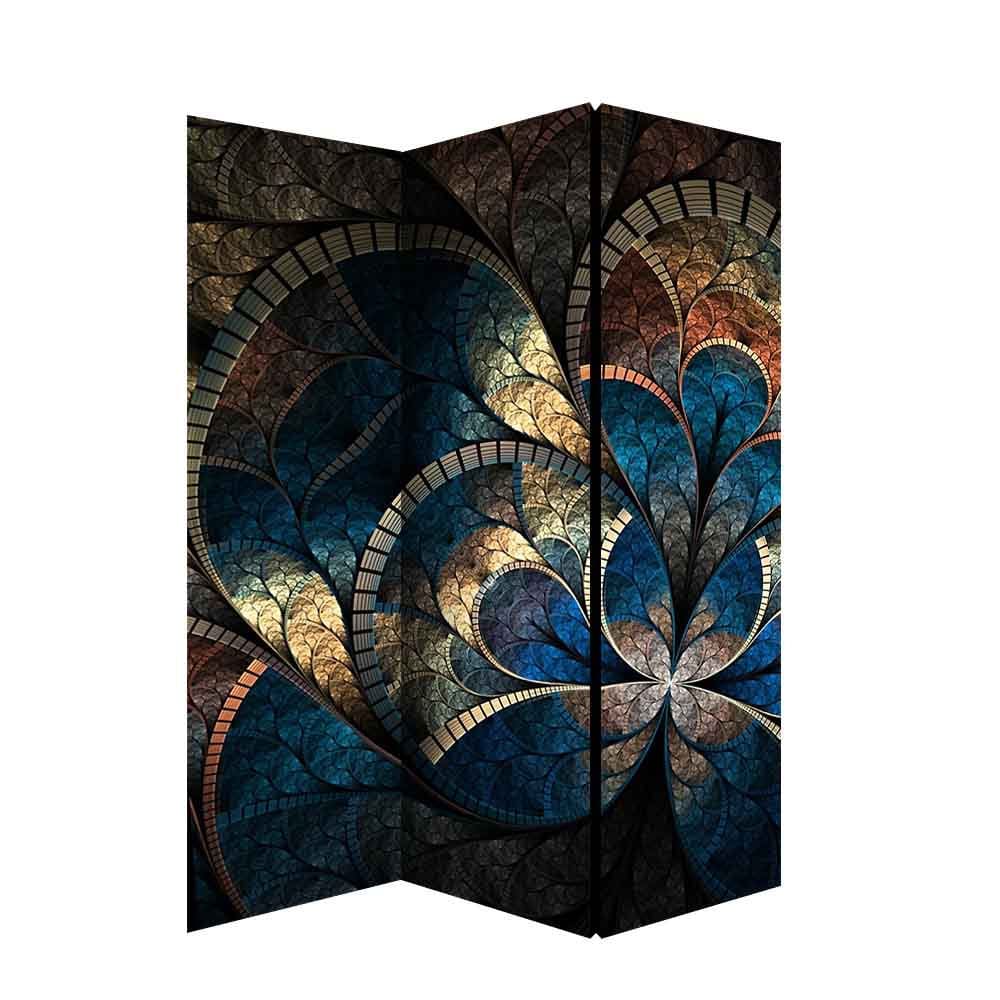 Abstract Mosaic Room Divider, Folding Screen, Room Divider - 3 and 5 ...