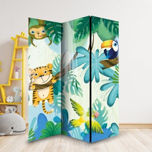 In the Jungle Room Divider for Kids Room, Child Room Divider, Folding ...