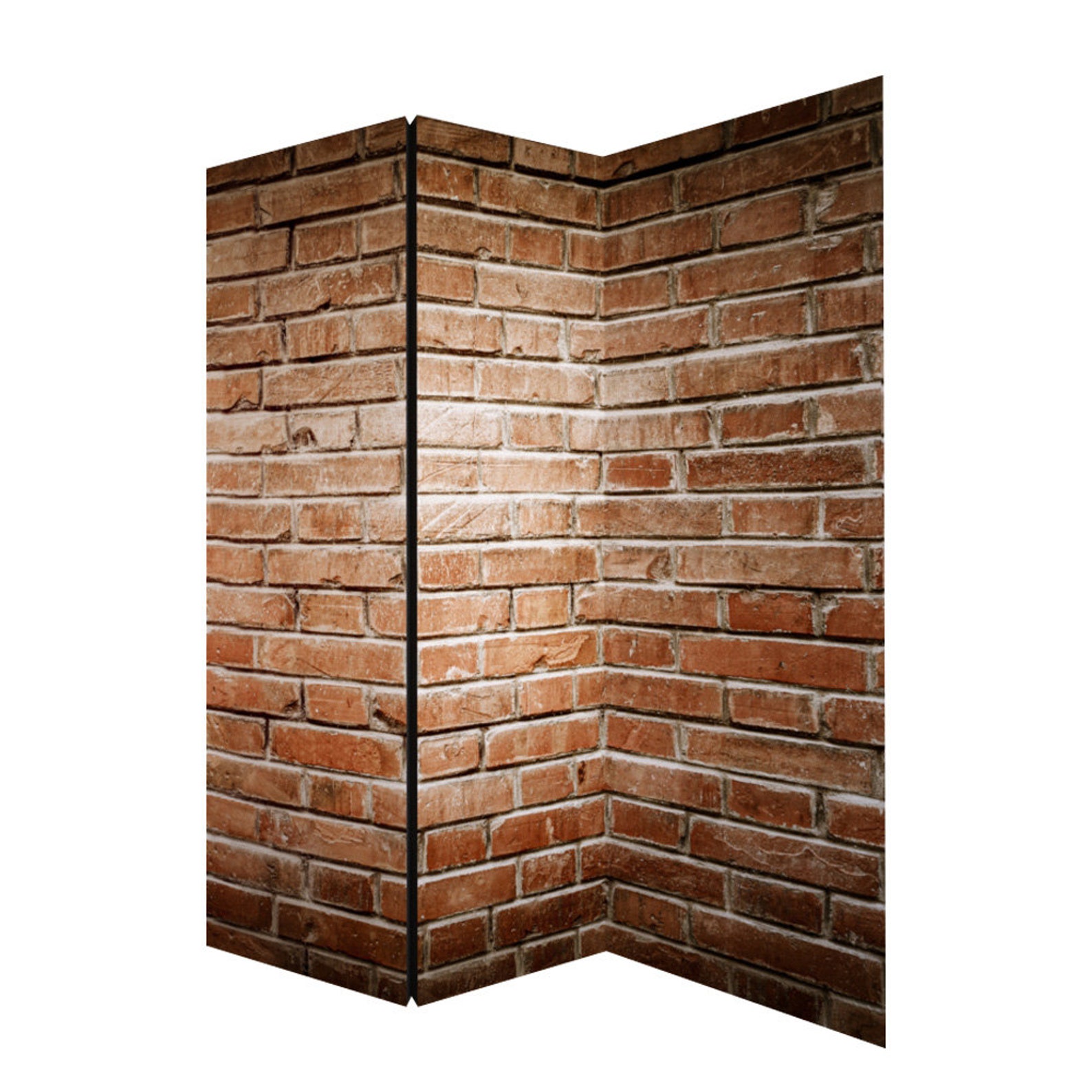Bricks Room Divider, Folding Screen, Room Divider - 3 and 5 Panels ...