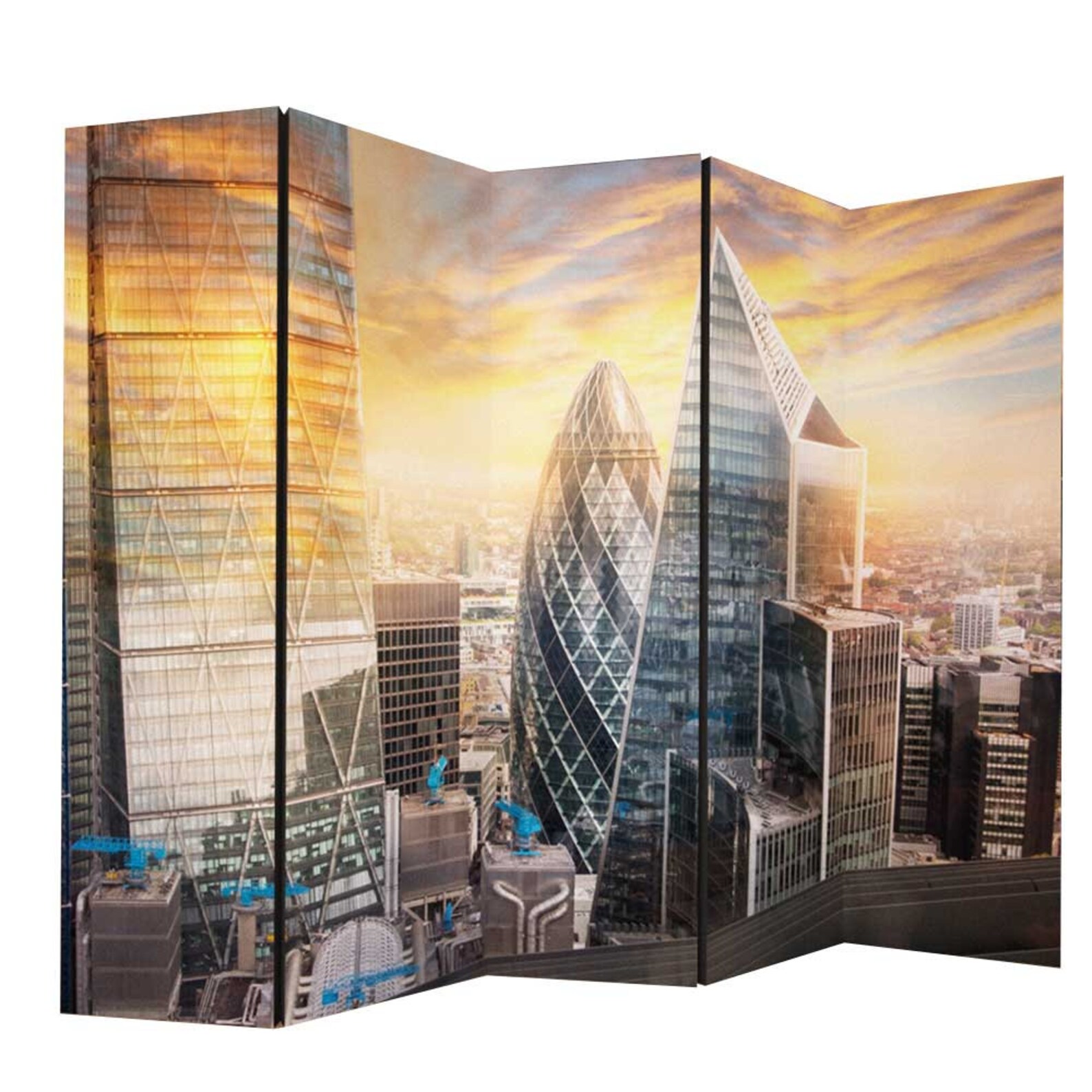 Skyscraper Room Divider Folding Screen Room Divider 3 and - Etsy