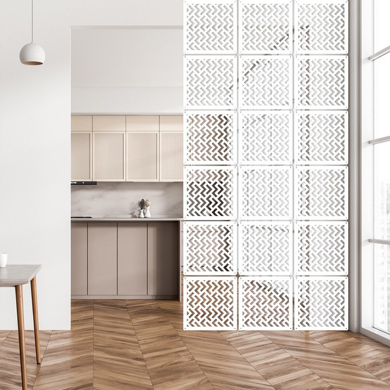 Modular Screen Partition Panels - Modern Interior Room Dividers - White ...