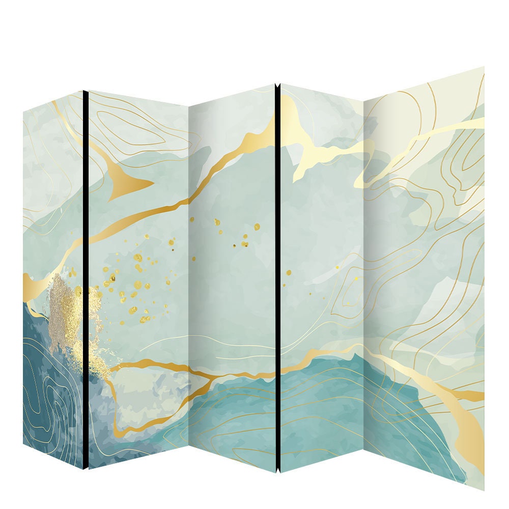Abstract Mosaic Room Divider, Folding Screen, Room Divider - 3 and 5 ...