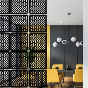 Modular Screen Partition Panels - Modern Interior Room Dividers - White ...