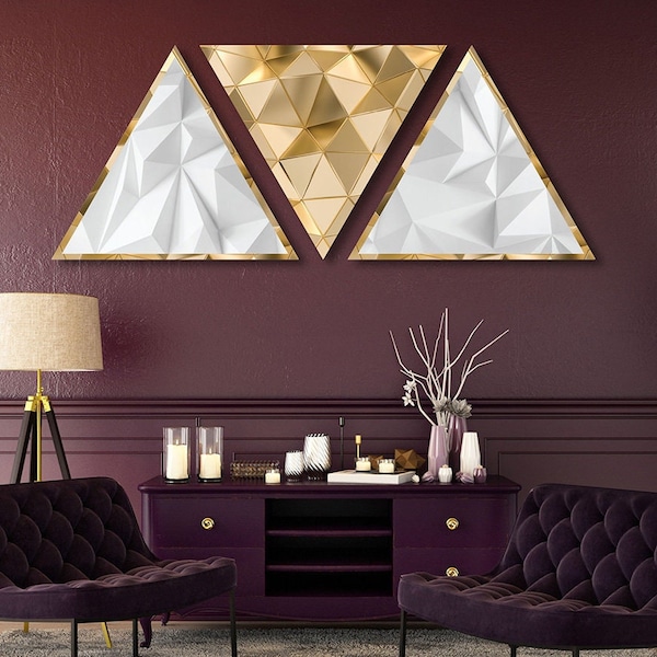 Triangle Canvas - Etsy