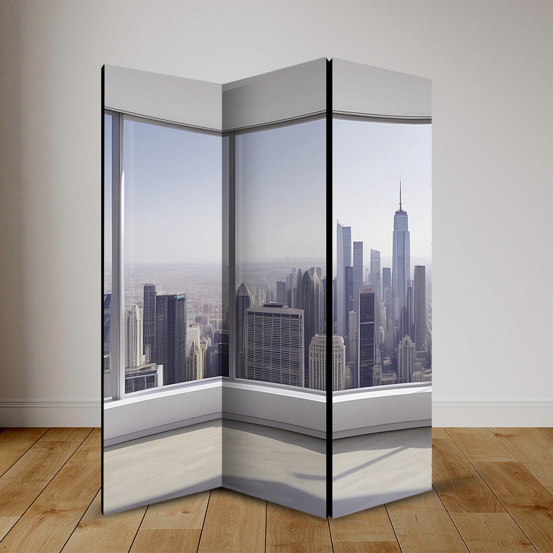 The Big City Room Divider, Folding Screen, Room Divider - 3 and 5 ...