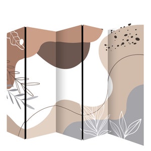 Minimalist Boho Style Room Divider, Folding Screen, Room Divider - 3 ...