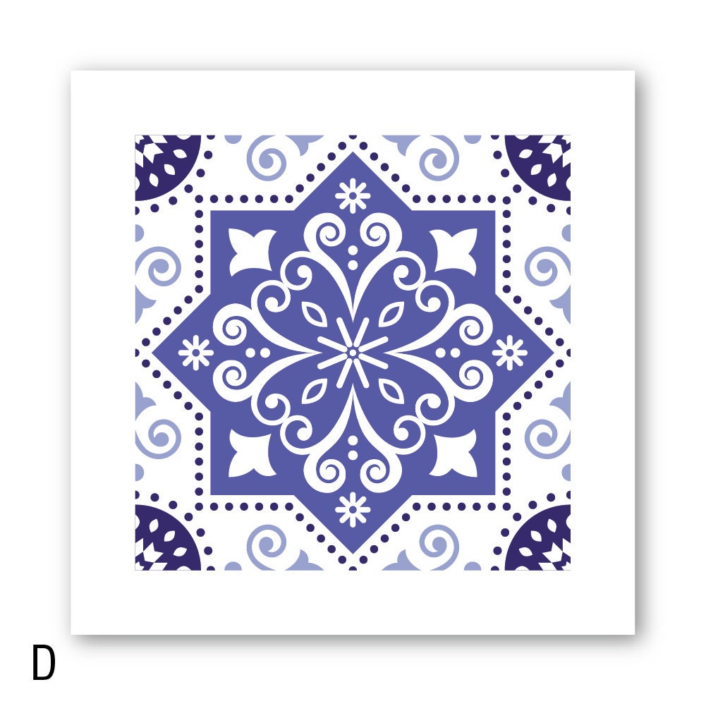 Azulejo Mosaic Tiles Sticker Mosaic Tile Wall and Floor - Etsy