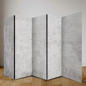 Concrete Wall Room Divider, Folding Screen, Room Divider - 3 and 5 ...