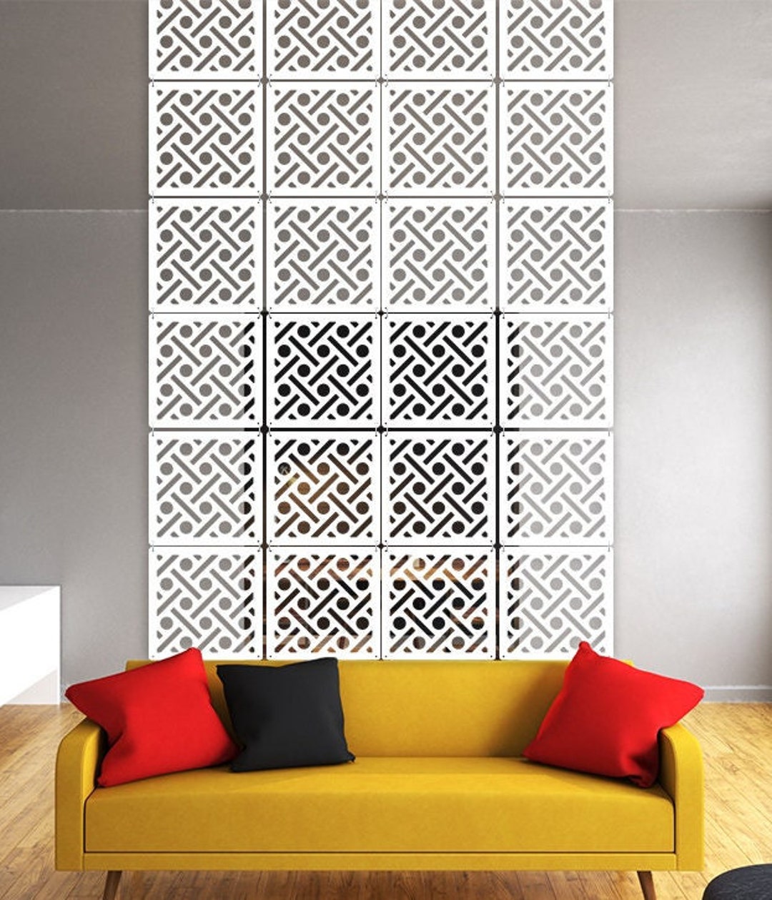 Geometric Motiv Screen System - Hanging Room Dividers - Privacy Modular ...