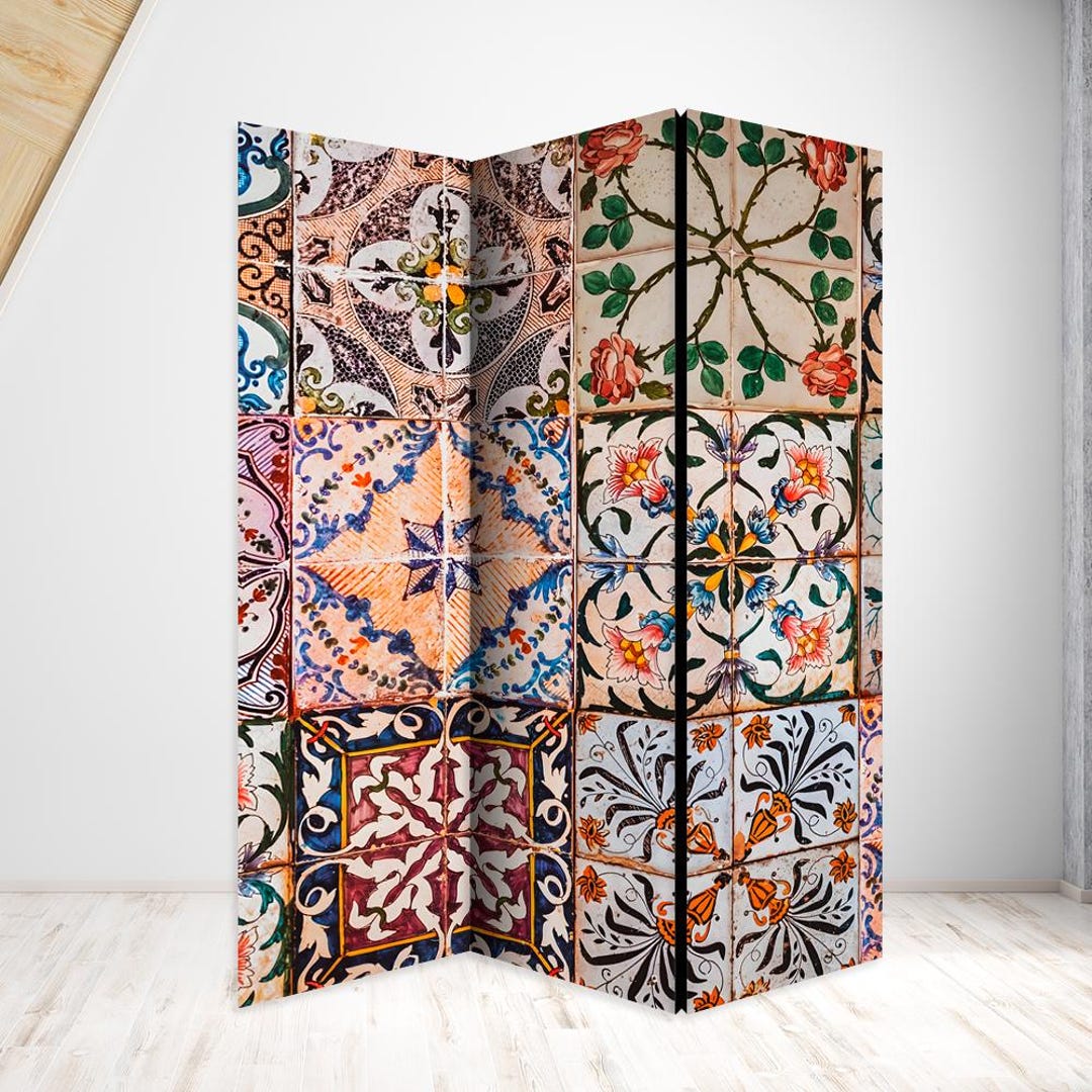 Ceramic Tiles Room Divider, Folding Screen, Room Divider - 3 and 5 ...