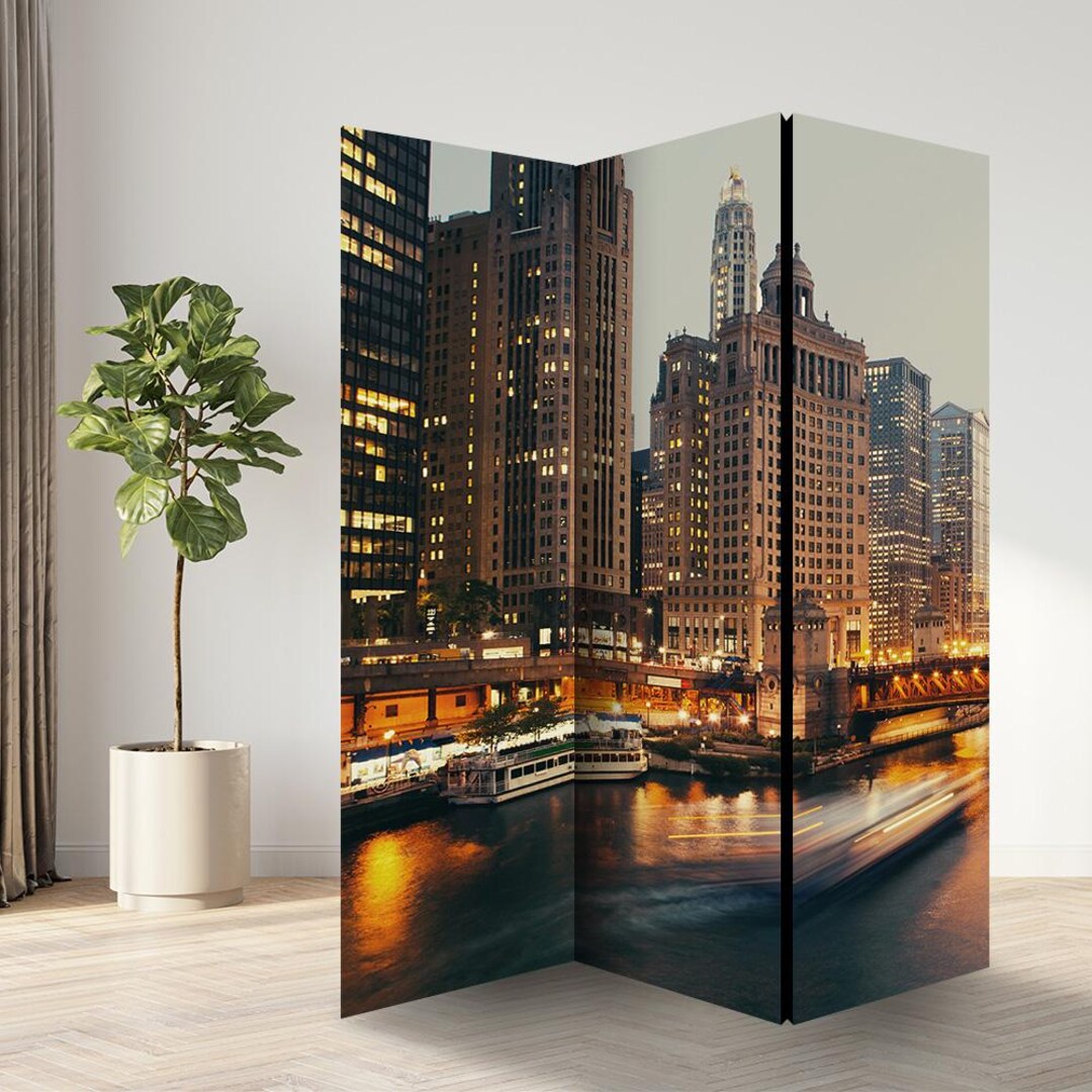 Boat Ride Room Divider, Folding Screen, Room Divider - 3 and 5 Panels ...