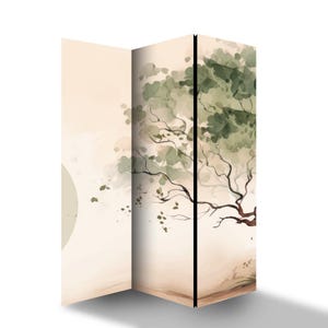 The Tree Room Divider, Folding Screen, Room Divider - 3 and 5 Panels ...