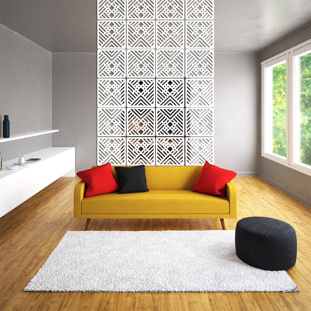 Decorative Modular Wall Panel System - Hanging Screen Room Divider ...