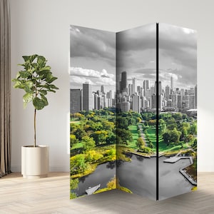 City Park Room Divider, Folding Screen, Room Divider - 3 and 5 Panels ...