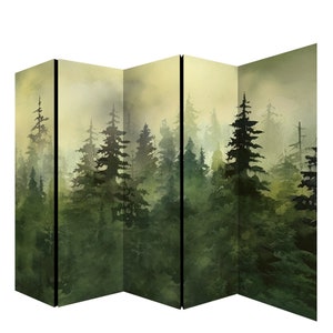 Mysterious Forest Room Divider, Folding Screen, Room Divider - 3 and 5 ...