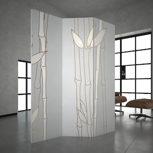 Gold Bamboo Room Divider Folding Screen Room Divider 3 and 5 Panels Room Partition Decorative Room Separator Etsy